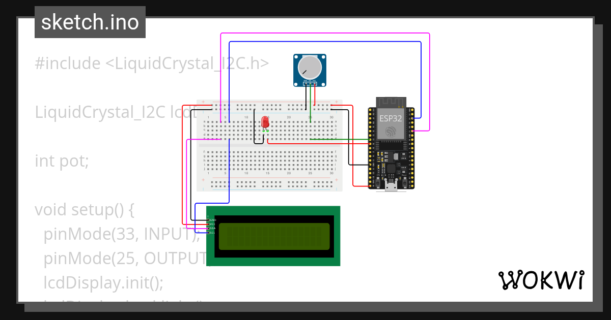 Potensiometerkelasiot Wokwi Esp32 Stm32 Arduino Simulator 3372