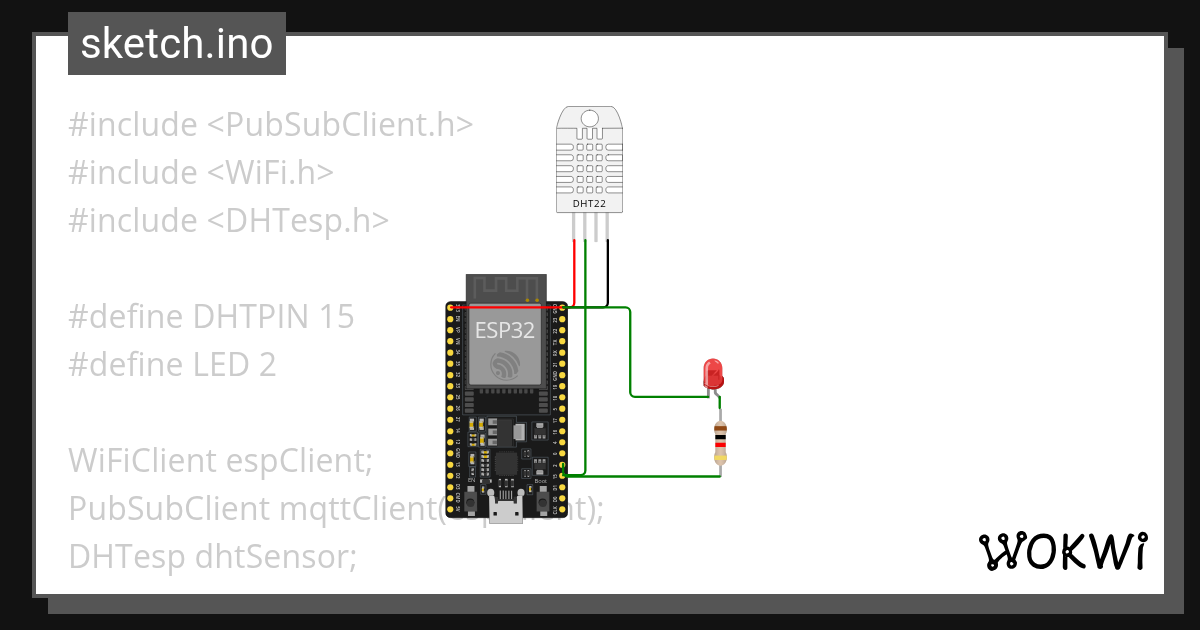 MQTT - Wokwi ESP32, STM32, Arduino Simulator