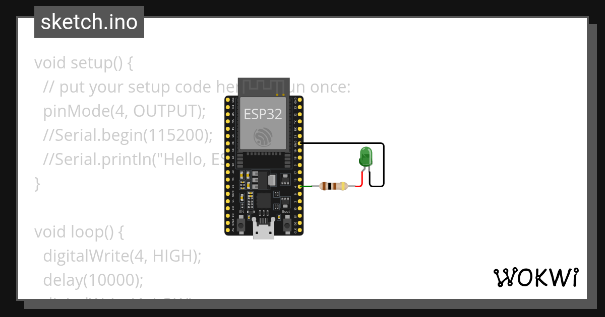Ejercicio1 Wokwi Esp32 Stm32 Arduino Simulator 