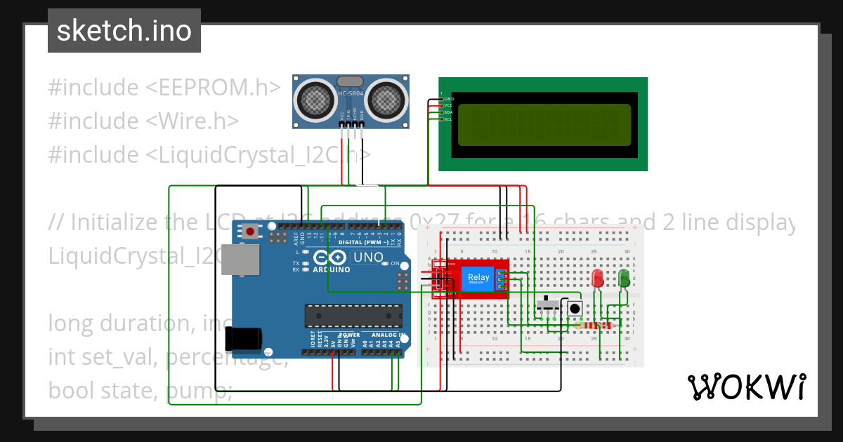 water level 008 v3 work - Wokwi ESP32, STM32, Arduino Simulator