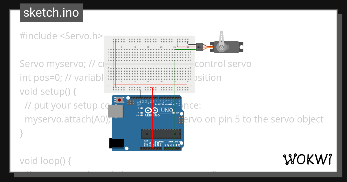 Servo - Wokwi ESP32, STM32, Arduino Simulator