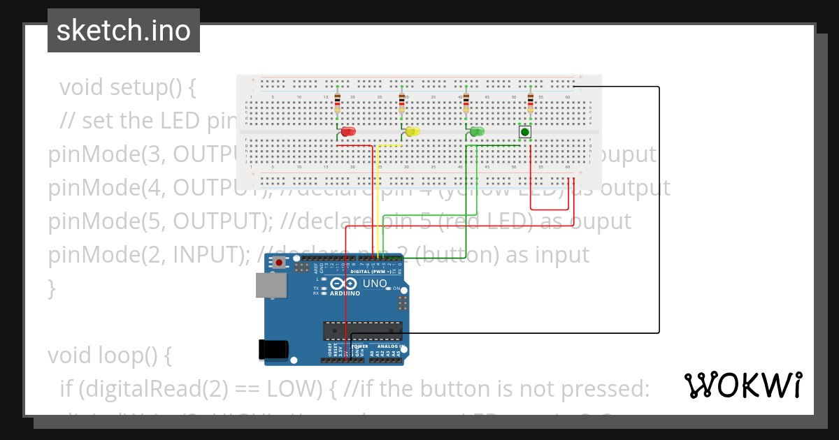 Traffic lights Copy - Wokwi ESP32, STM32, Arduino Simulator