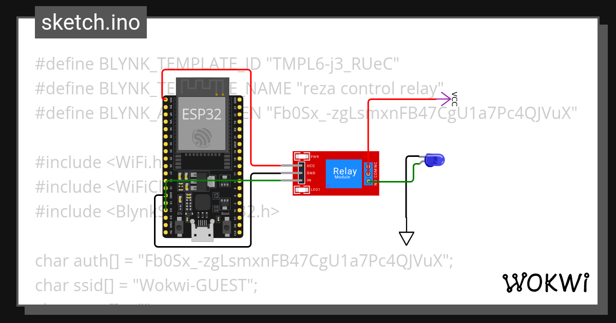 Reza Control Relay Wokwi Esp32 Stm32 Arduino Simulator 2560