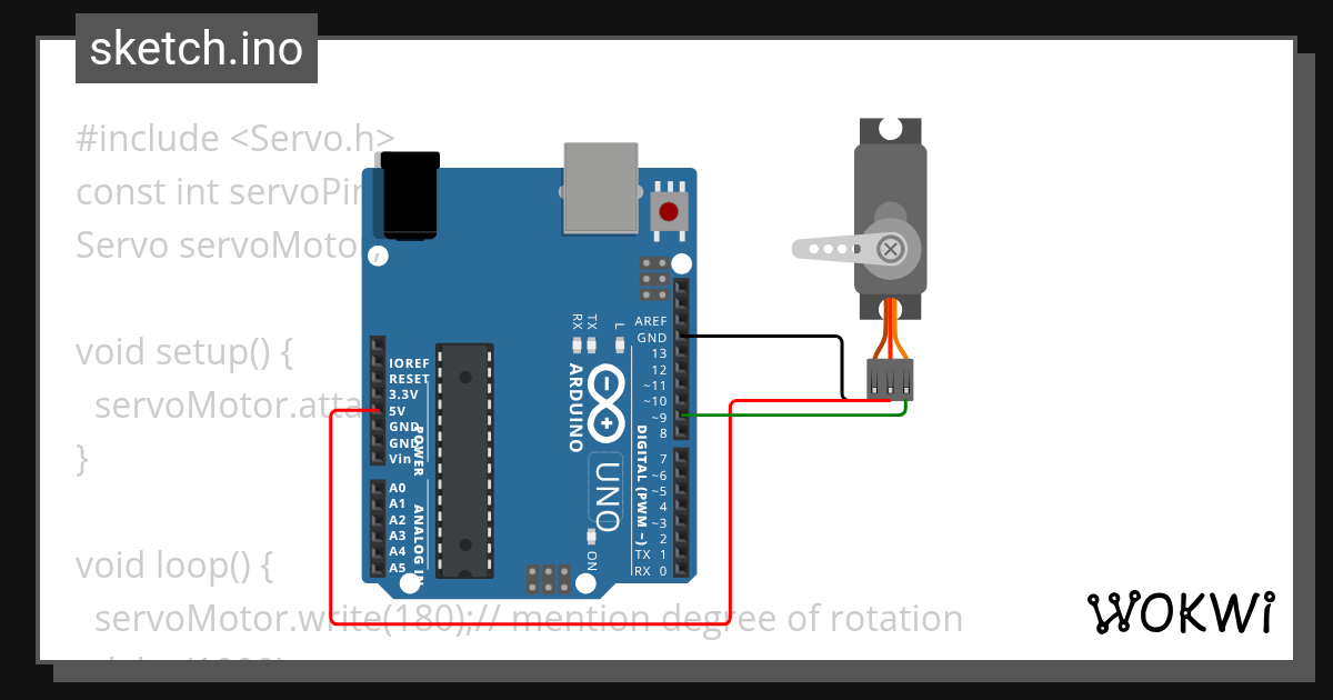 Servo Mortor Wokwi Esp32 Stm32 Arduino Simulator 6849