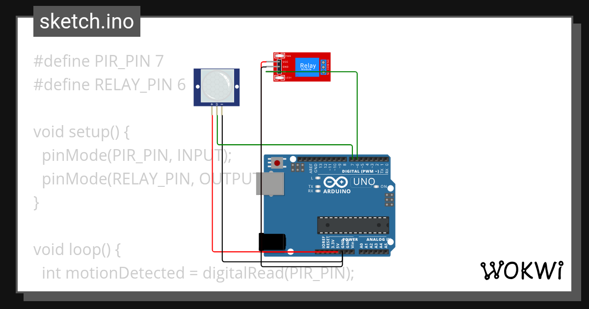 De Torres INFRARED PROXIMITY-MOTION Sensor and RELAY SWITCH - Wokwi ... De Torres INFRARED PROXIMITY-MOTION Sensor and RELAY SWITCH - Wokwi ...