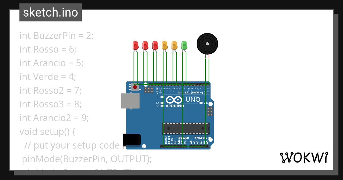 Gara auto - Wokwi ESP32, STM32, Arduino Simulator
