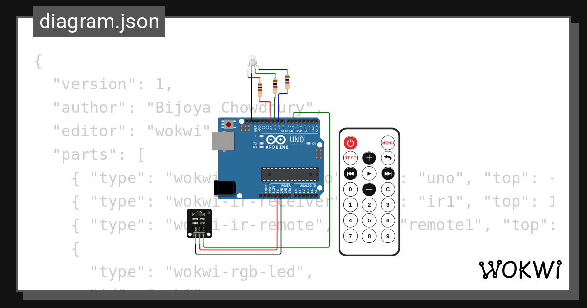 Led Ir Remote 275 Wokwi Esp32 Stm32 Arduino Simulator 4715