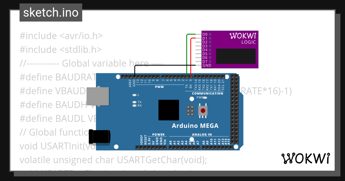 UART Tugas - Wokwi ESP32, STM32, Arduino Simulator