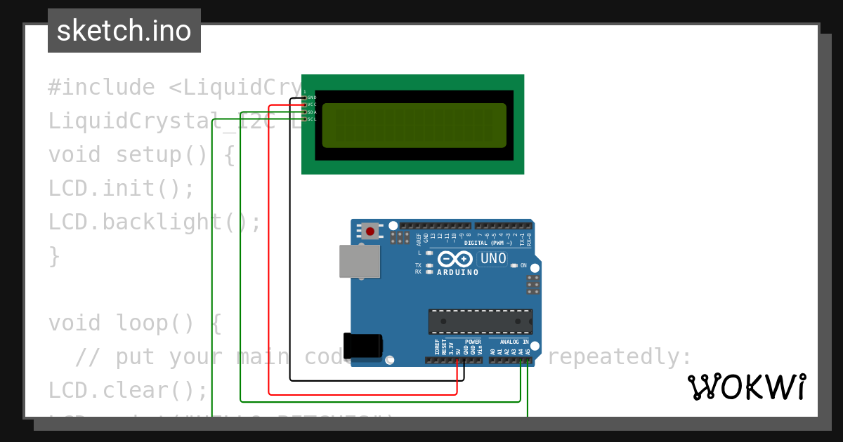 LCD TRAINING - Wokwi ESP32, STM32, Arduino Simulator LCD TRAINING - Wokwi ESP32, STM32, Arduino Simulator