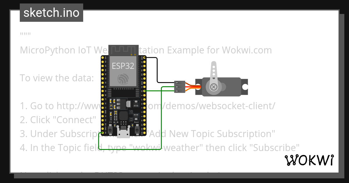 Servo - Wokwi ESP32, STM32, Arduino Simulator