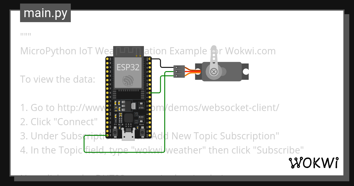 Servo v2 - Wokwi ESP32, STM32, Arduino Simulator