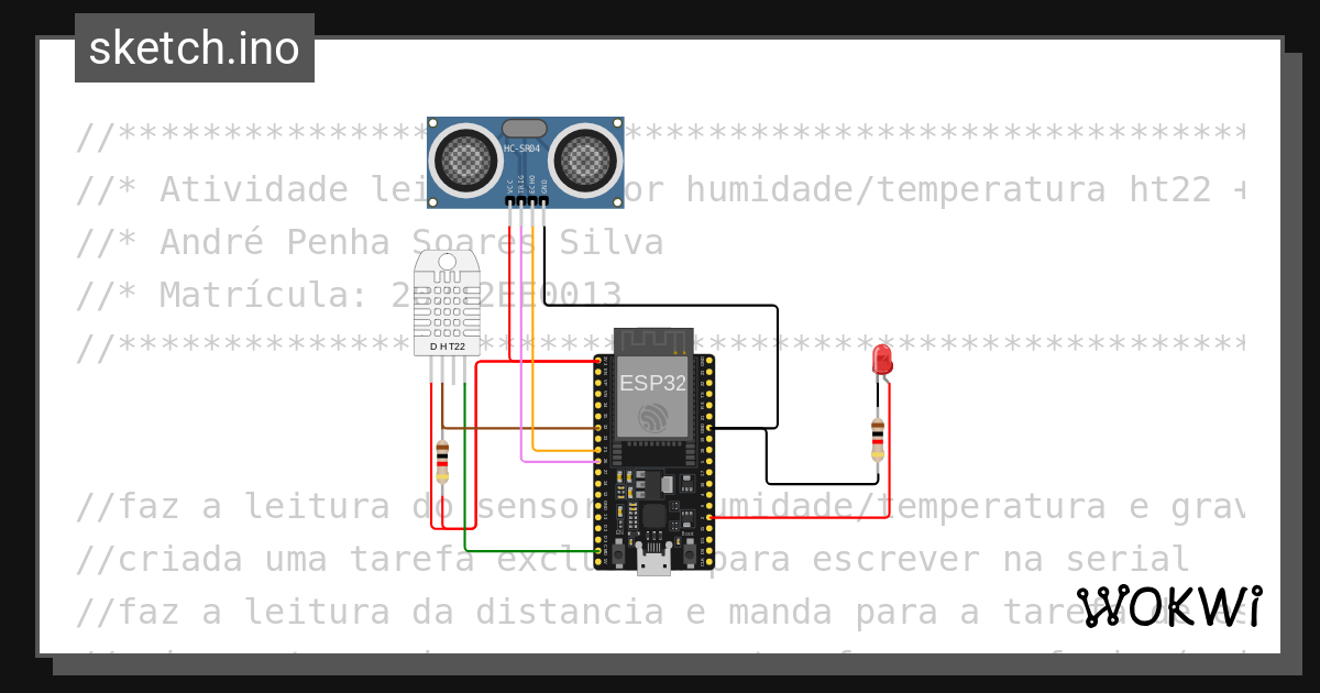 Atv Sensor Ultra Sonico Concluido Wokwi Esp32 Stm32 Arduino Simulator