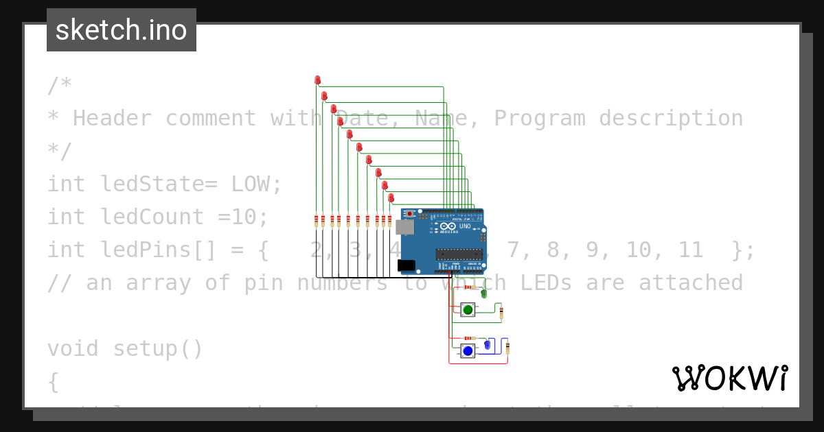 W8 Array E2 Wokwi Esp32 Stm32 Arduino Simulator