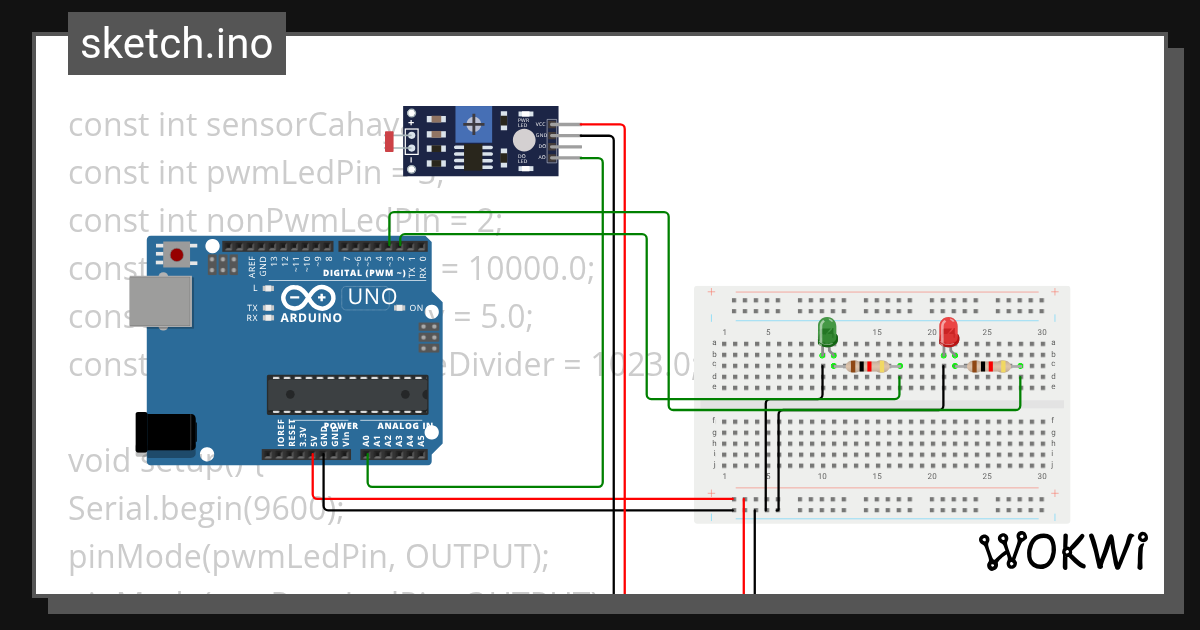 Judul 2 Percobaan 1 - Wokwi ESP32, STM32, Arduino Simulator