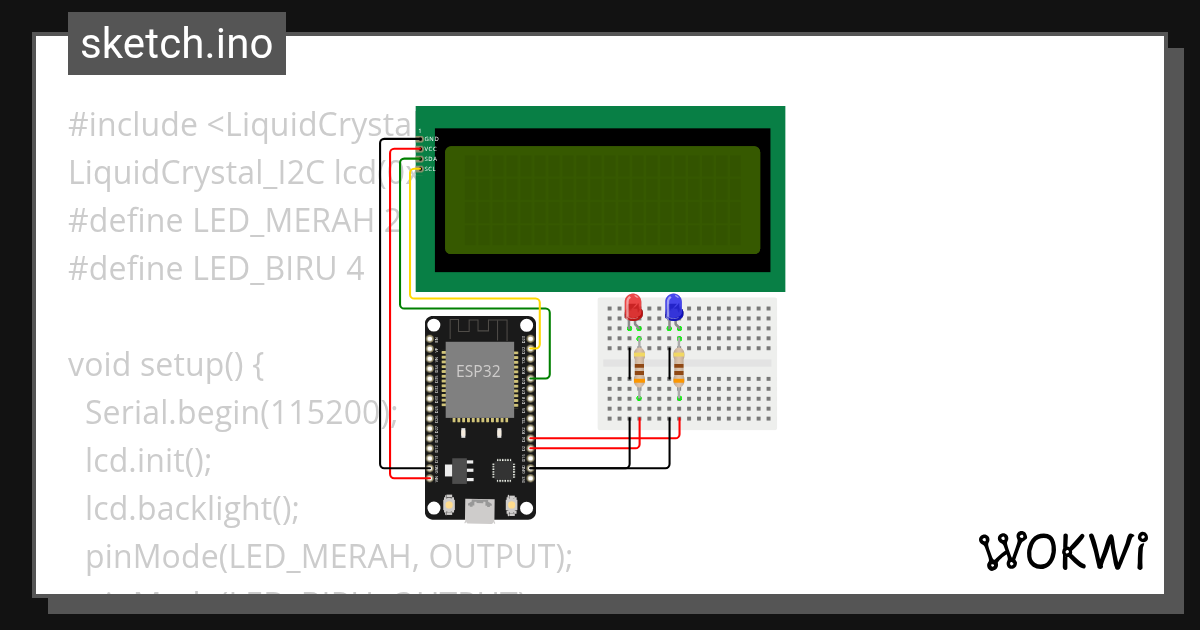 TUGAS 8 - Wokwi ESP32, STM32, Arduino Simulator TUGAS 8 - Wokwi ESP32, STM32, Arduino Simulator