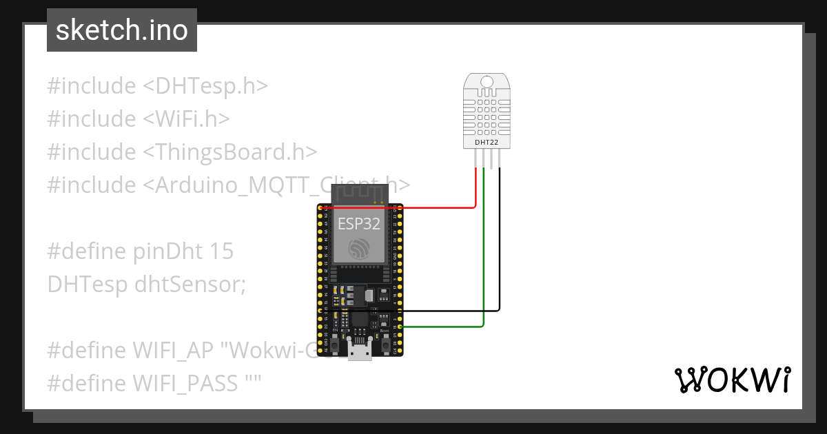 esp32 dht wifi + thingsboard + senddata - Wokwi ESP32, STM32, Arduino Simulator