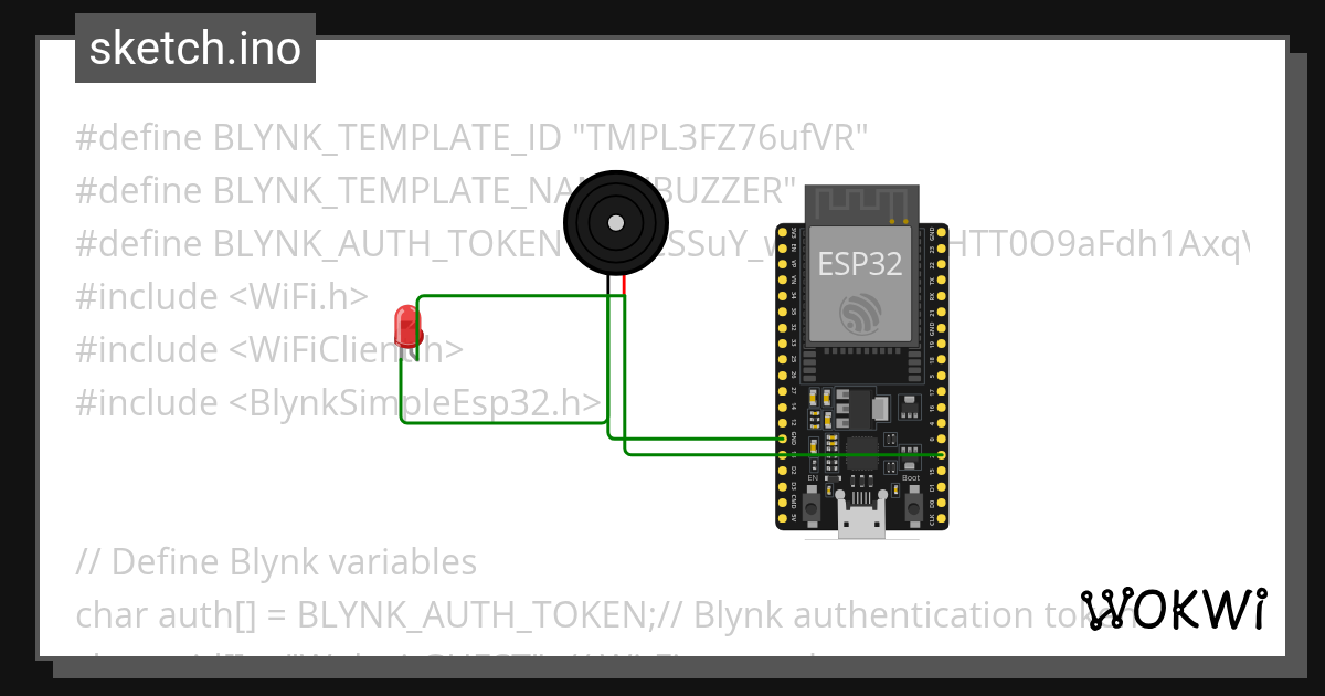 Buzzer control sugu - Wokwi ESP32, STM32, Arduino Simulator