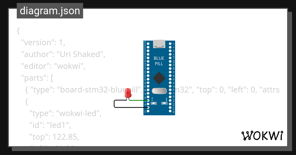 rio stm32 blue pill - Wokwi ESP32, STM32, Arduino Simulator