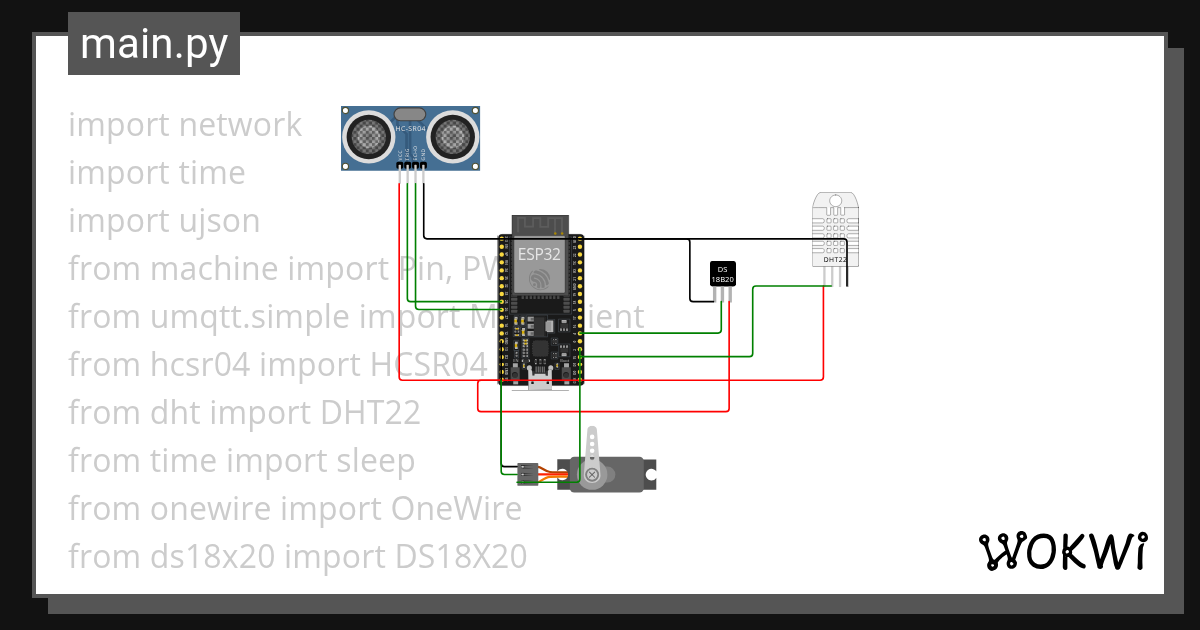 Micropython Project - Wokwi ESP32, STM32, Arduino Simulator