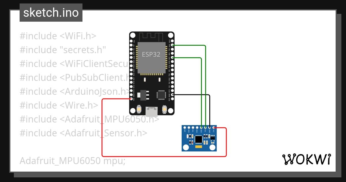 Lab5_ESP32_MPU6050 - Wokwi ESP32, STM32, Arduino Simulator