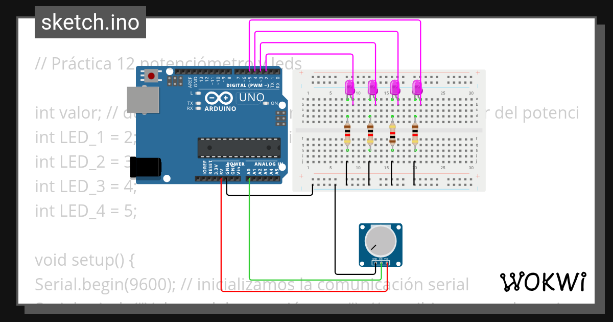 Proyecto 12 - Wokwi ESP32, STM32, Arduino Simulator