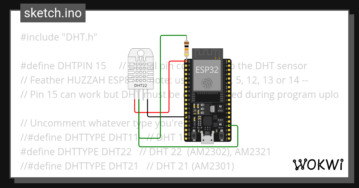 ESP32 thingspeak V1 - Wokwi ESP32, STM32, Arduino Simulator