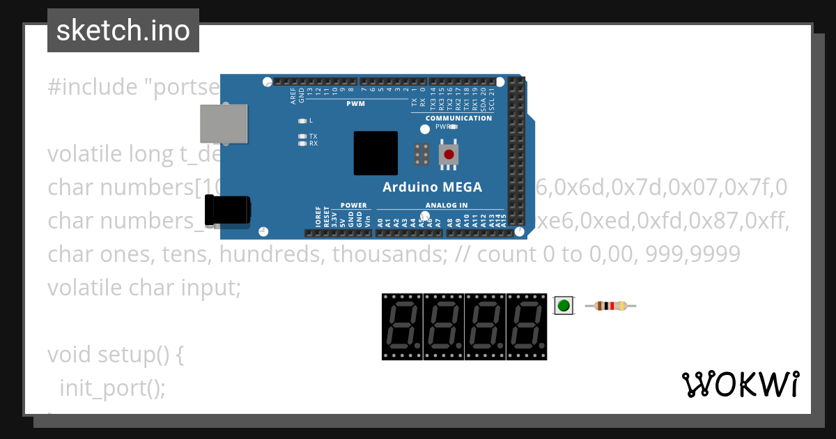 4_seven_segment_display clock - Wokwi ESP32, STM32, Arduino Simulator