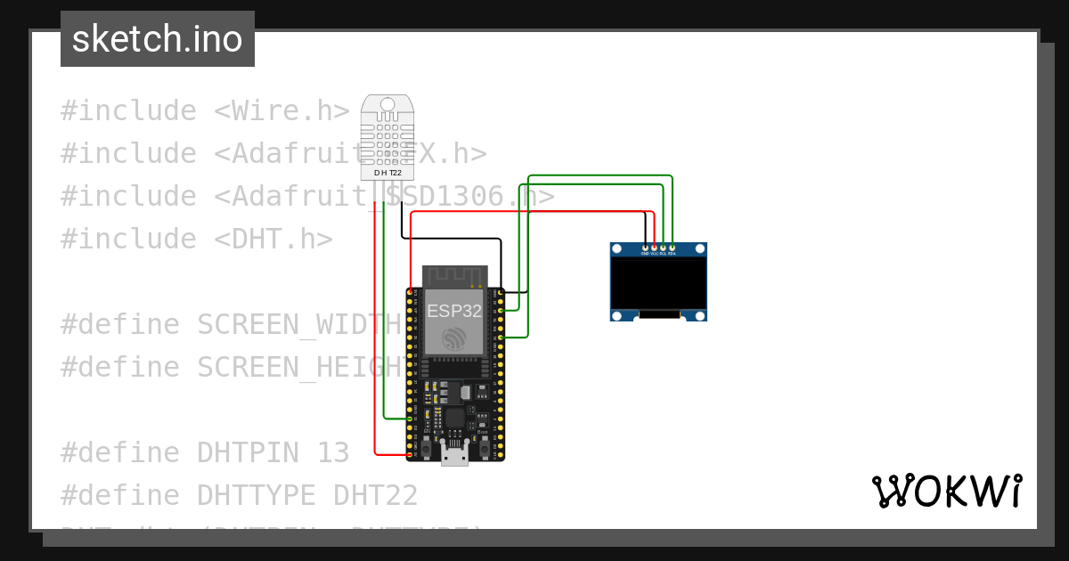 Sensor Humedad Y Temperatura Con Oled Ian Páez Wokwi Esp32 Stm32 5419