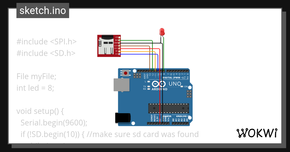 Sdcard Wokwi Esp32 Stm32 Arduino Simulator 