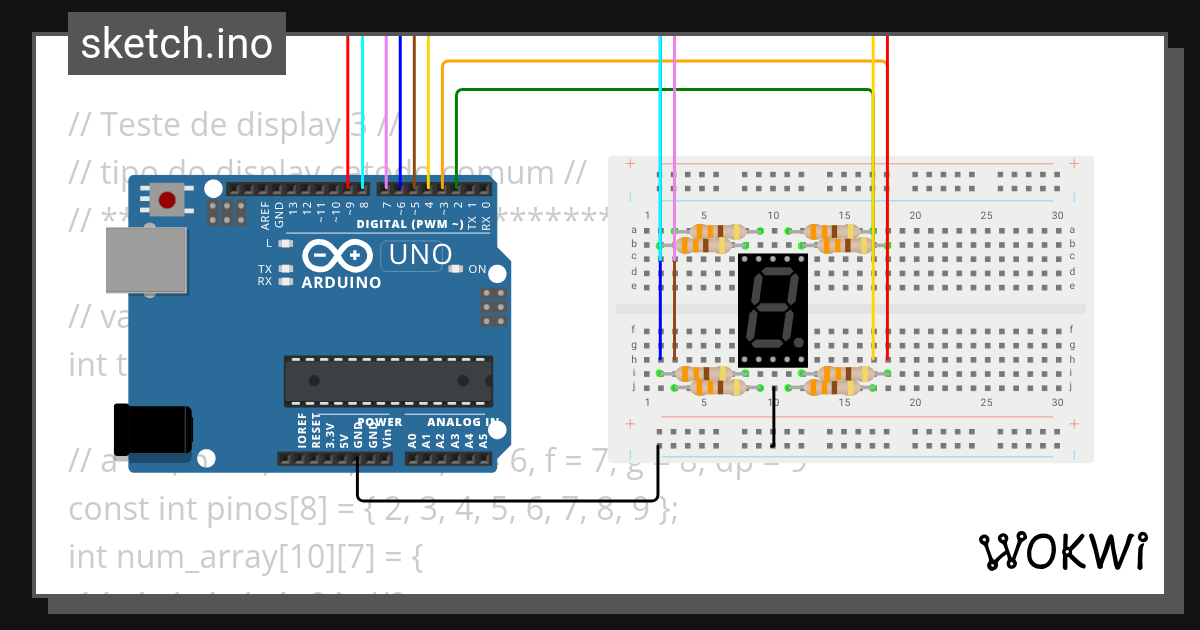 A81 - Ex 6 Binário - Wokwi ESP32, STM32, Arduino Simulator