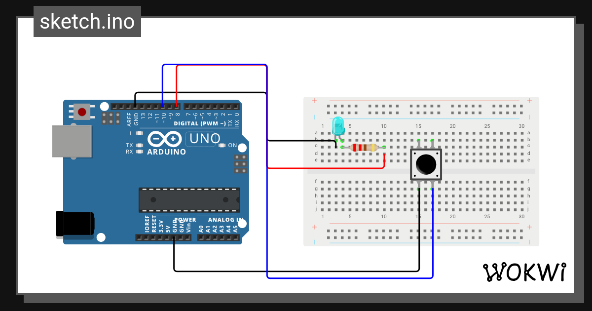 aperte para acionar 8 ano B Copy - Wokwi ESP32, STM32, Arduino Simulator