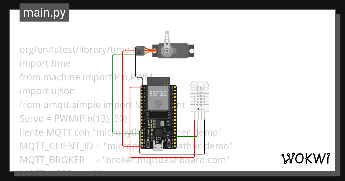 David Apaza Humiri Servo Motor on/off con sensor Copy - Wokwi ESP32, STM32, Arduino Simulator