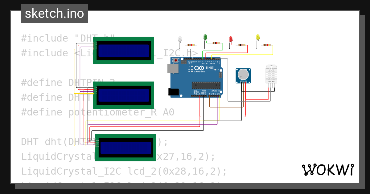 Temperature And Humidity Meter Wokwi Esp32 Stm32 Arduino Simulator