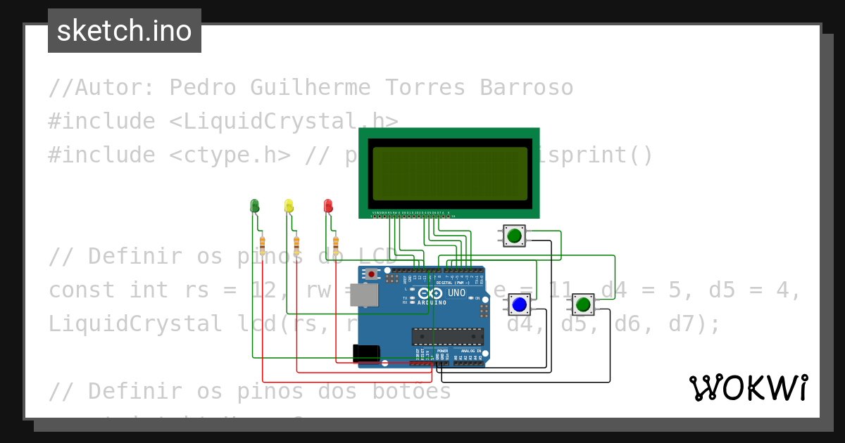 Caixa Eletrônico Wokwi Esp32 Stm32 Arduino Simulator
