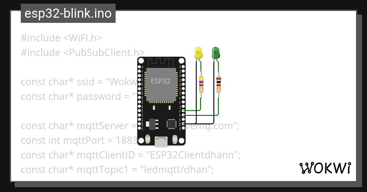 16-Nur Ramadhani Saputra-LEDMQTT - Wokwi ESP32, STM32, Arduino Simulator