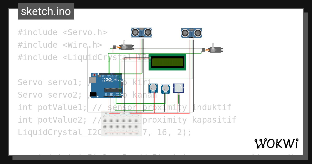 Pemilah Sampah Copy Wokwi Esp32 Stm32 Arduino Simulator