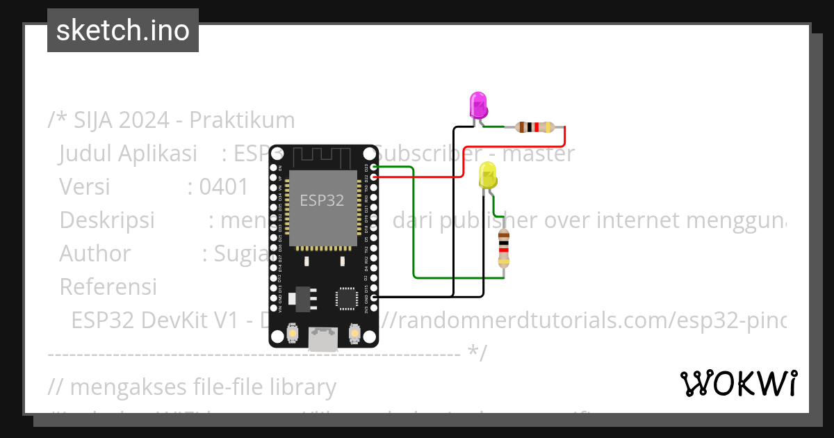 Ruang Dapur - 3 - Ade - Wokwi ESP32, STM32, Arduino Simulator
