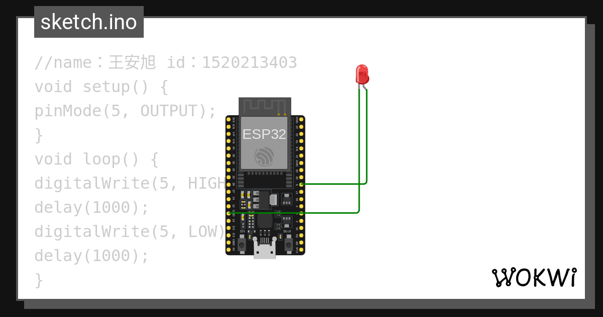 Exp1 Wokwi Esp32 Stm32 Arduino Simulator