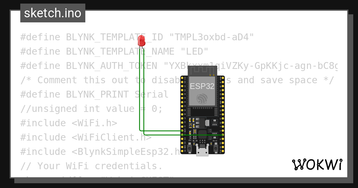 Led Wokwi Esp32 Stm32 Arduino Simulator
