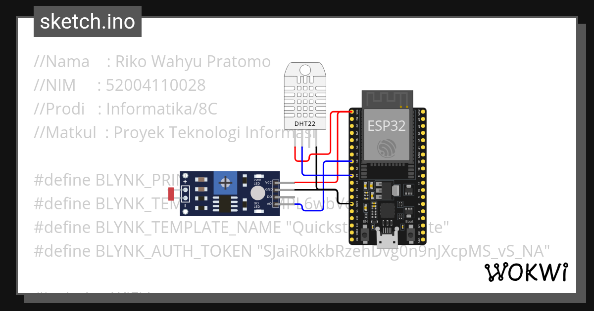 Praktik Membuat Real Time Display Hybrid Web Dan Mobile Apps Wokwi Esp32 Stm32 Arduino Simulator 0994
