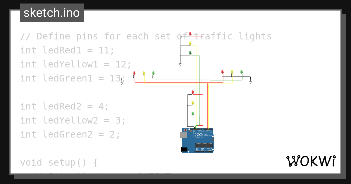 Tugas Mikro Lampu Lalu Lintas Salsabila Azis Wokwi Esp32 Stm32 Arduino Simulator 6113
