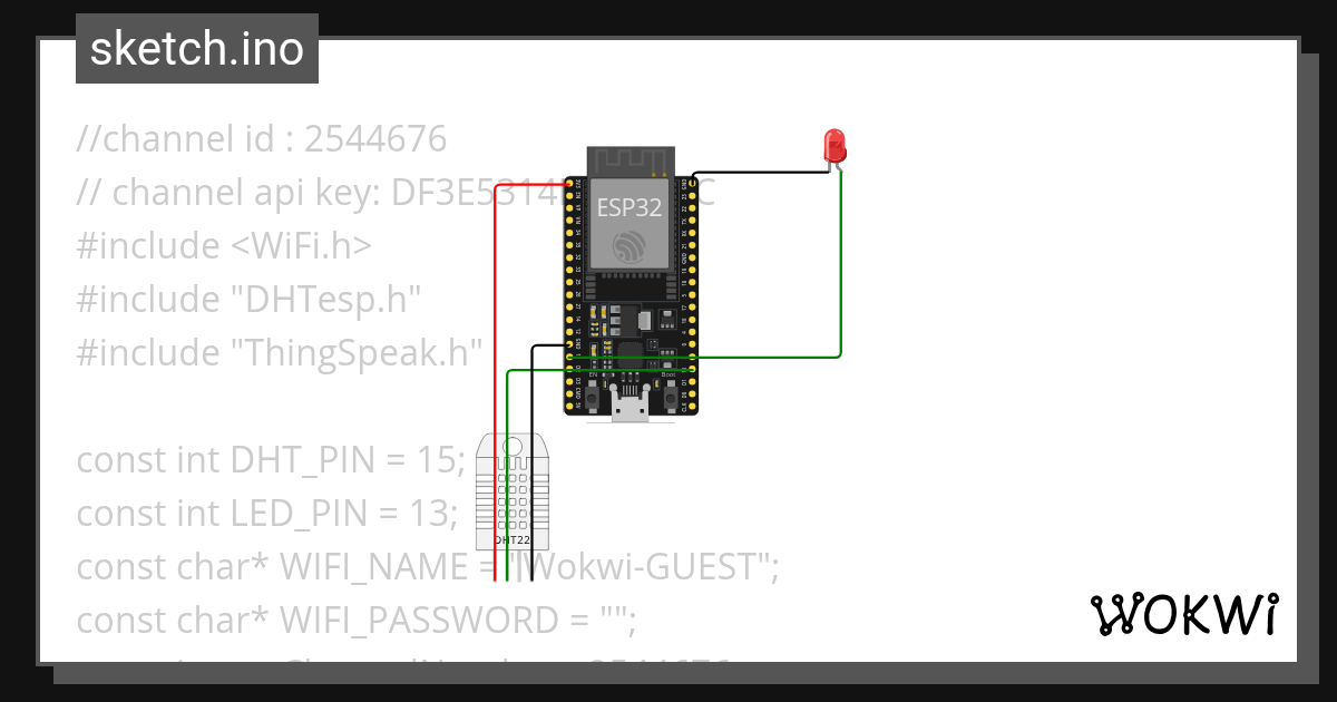 Temperature Sensor Chaitanya Wokwi Esp32 Stm32 Arduino Simulator