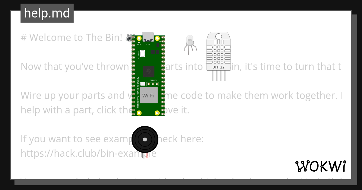 The Bin! - Wokwi ESP32, STM32, Arduino Simulator