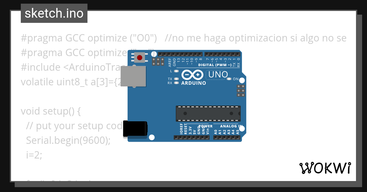 manejo de dos arreglos - Wokwi ESP32, STM32, Arduino Simulator