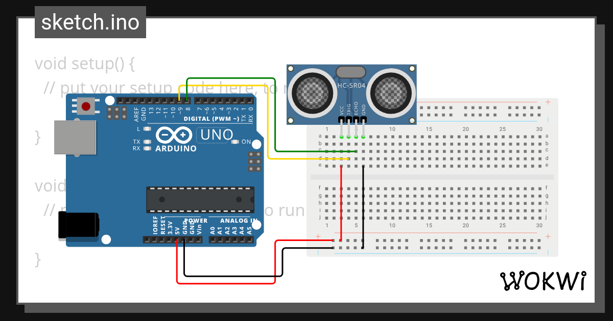 Ultrasnik HC SR04 - Wokwi ESP32, STM32, Arduino Simulator Ultrasnik HC SR04 - Wokwi ESP32, STM32, Arduino Simulator