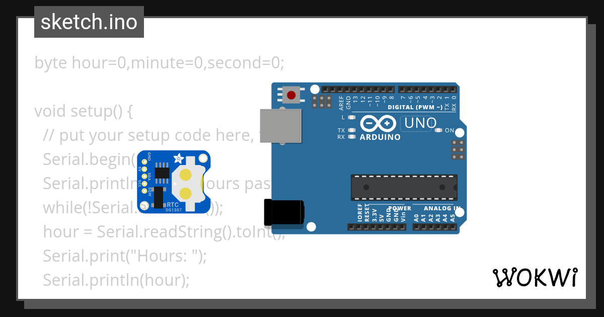 C265 smart clock 1 - Wokwi ESP32, STM32, Arduino Simulator