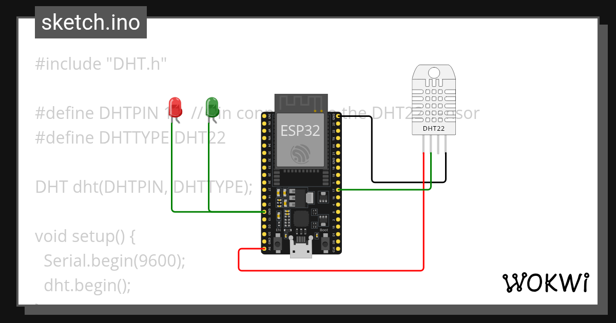 dht - Wokwi ESP32, STM32, Arduino Simulator