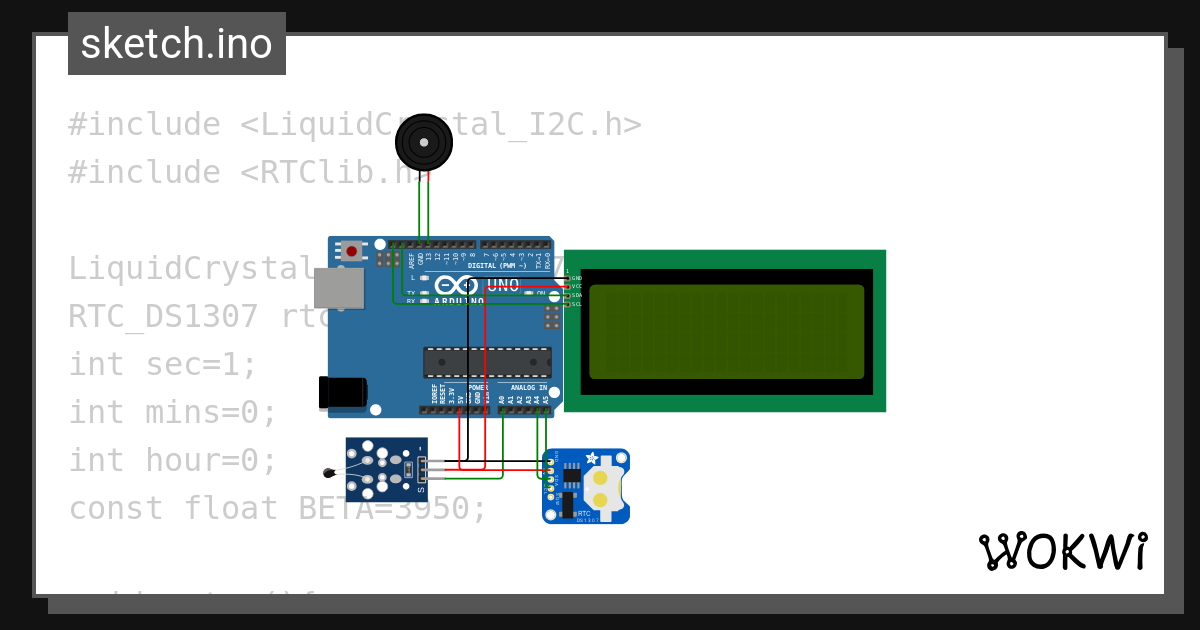 Ascprojectv6 Lcdi2c Temp Sensor Rtc Piezo Wokwi Esp32 Stm32 Arduino Simulator 0434