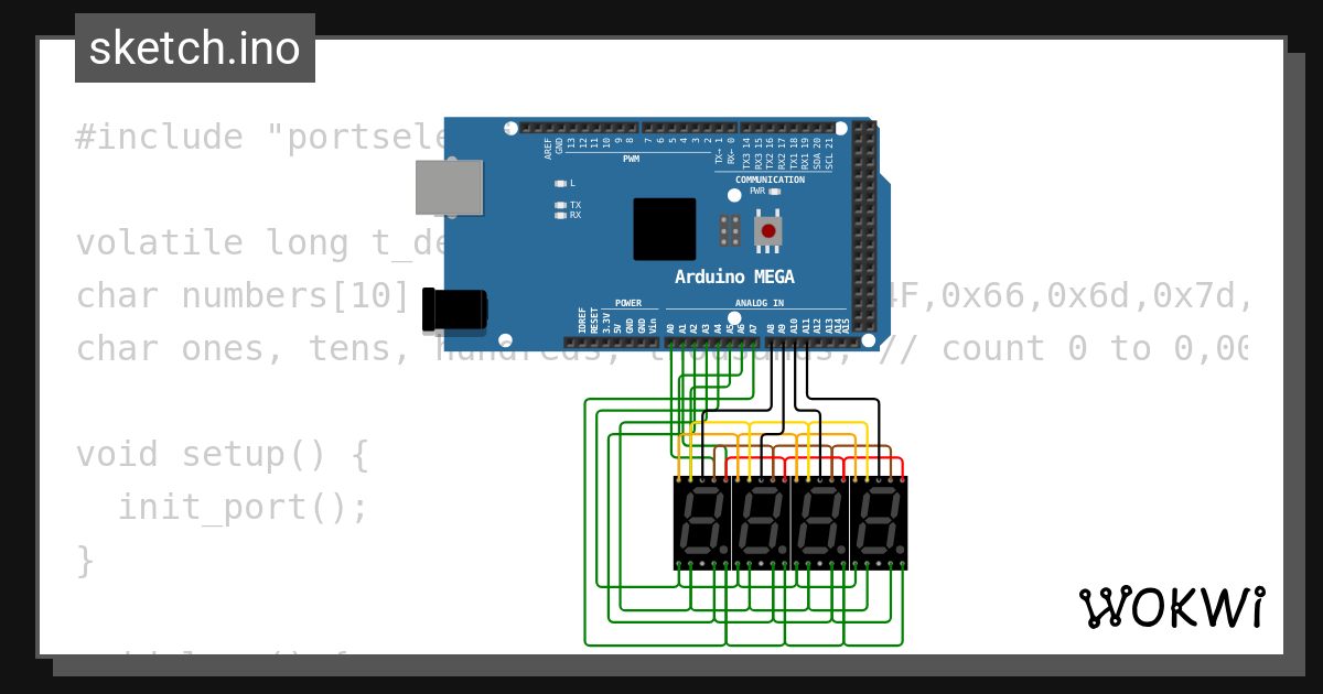 4sevensegmentdisplayby2 Port Wokwi Esp32 Stm32 Arduino Simulator 4859