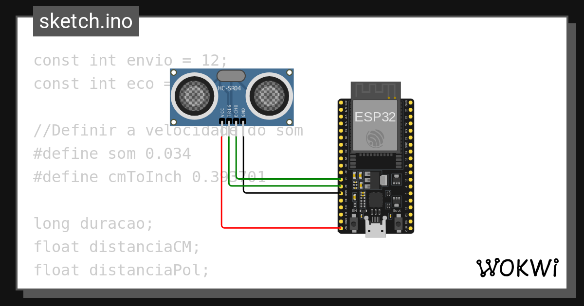 Sensor Distancia 01 Wokwi Esp32 Stm32 Arduino Simulator 4594